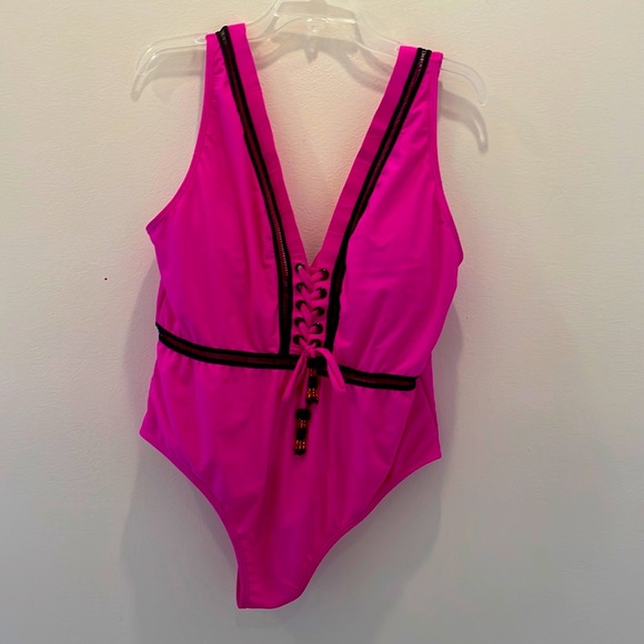VENUS | Swim | Hot Pink Plus Size Bathing Suit Size 2 By Venus | Poshmark